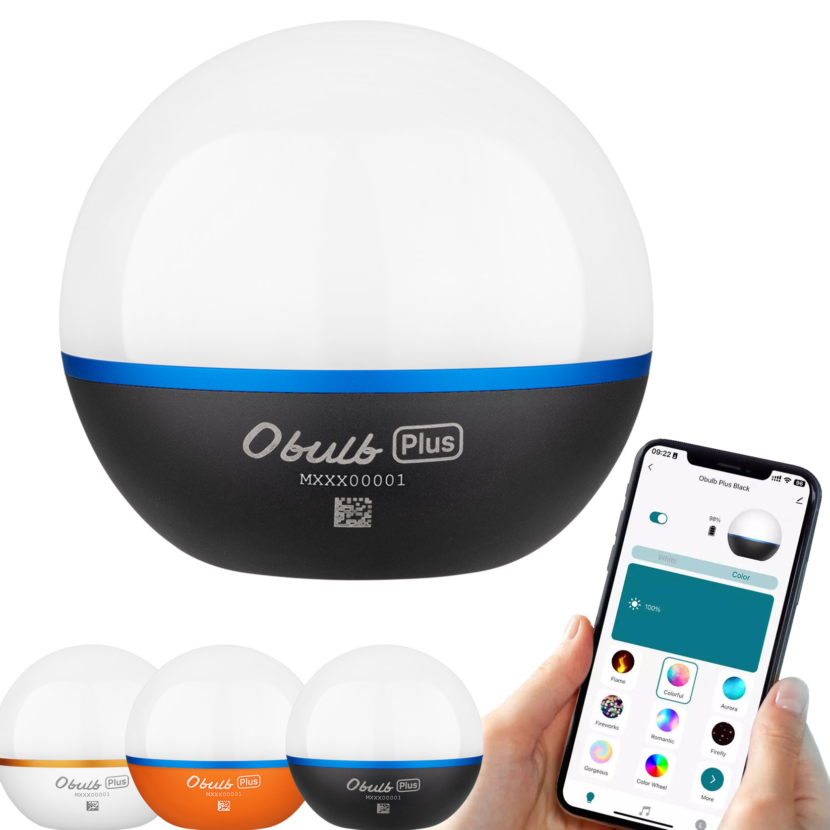 Lampa RGB Olight Obulb PLUS cu aplicatie AppStore si Google Play